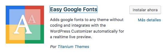 Cómo usar las Google Fonts en WordPress - Easy Google Fonts Cómo usar las Google Fonts en WordPress - Easy Google Fonts